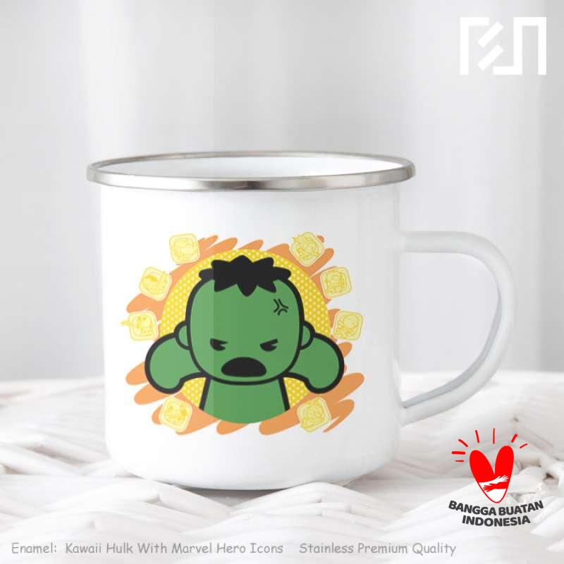 Promo Gelas Seng Jadul Piknik Kawaii Hulk With Marvel Hero Icons Diskon ...