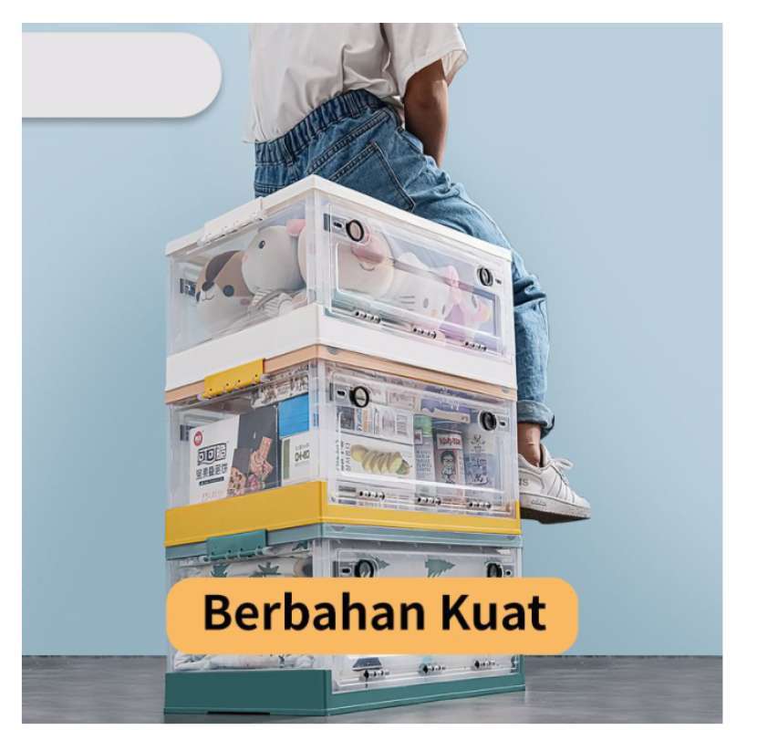 Jual Rak Storage Box Lipat Rak Penyimpanan Organizer Kotak Baju Tempat ...