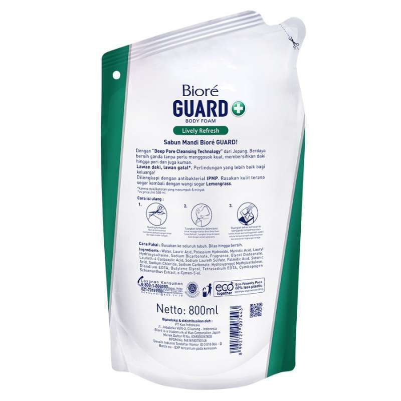 Jual Biore Guard Lively Refresh Hijau [800 Ml]] Di Seller Toko Muksin ...