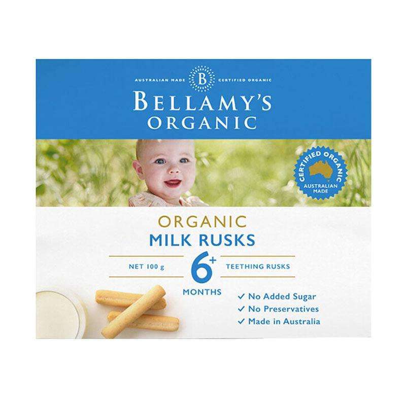 Jual BELLAMY'S ORGANIC Toothiepegs Milk Teething Rusk [100 g/ 6+] di ...