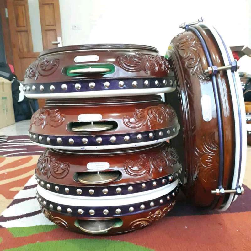 Jual Banjari 1 Set Polos Bas Rebana Hadroh Jepara Kencer Kuningan Di ...