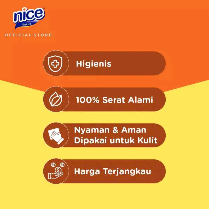 Jual Nice Tissue Wajah Soft Pack 200 Sheets (buy 1 Get 1 Free) Di ...