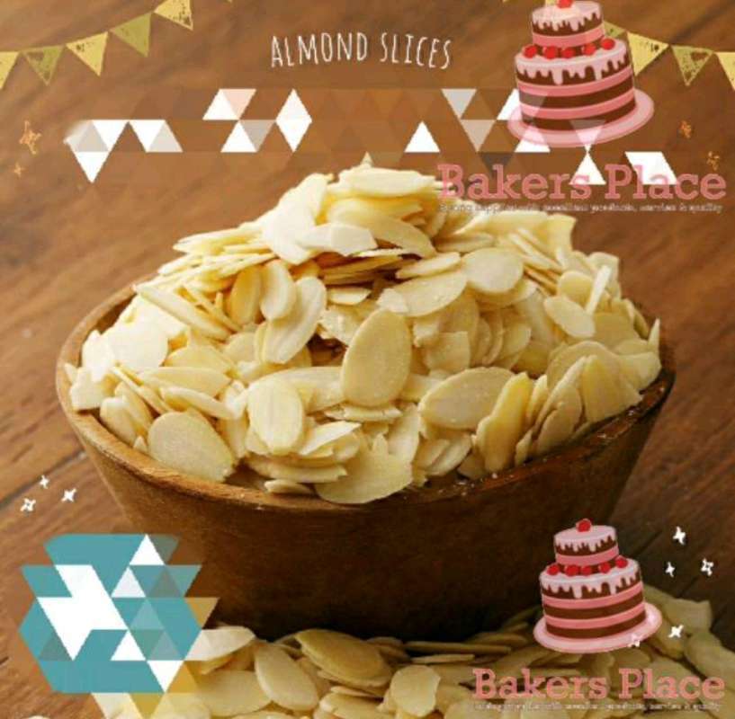 Jual ALMOND SLICE 100GR REPACK di Seller Bakersplace - Pakulonan Barat ...