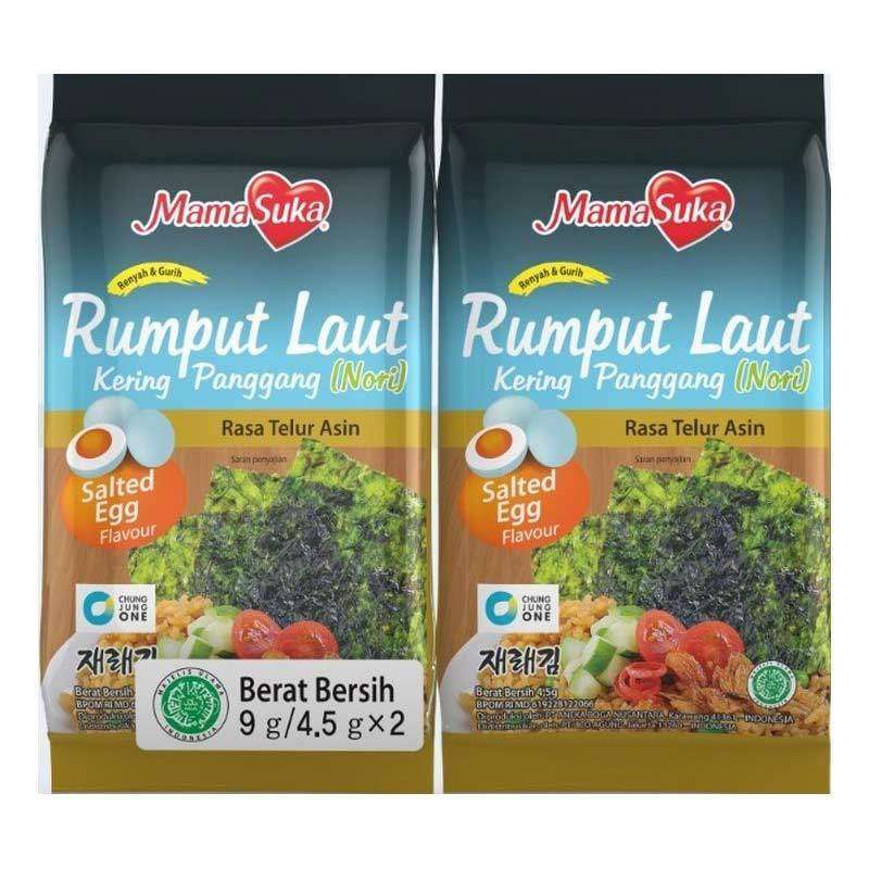 Promo MamaSuka Rasa Salted Egg Rumput Laut [2 bungkus] Diskon 3% di ...