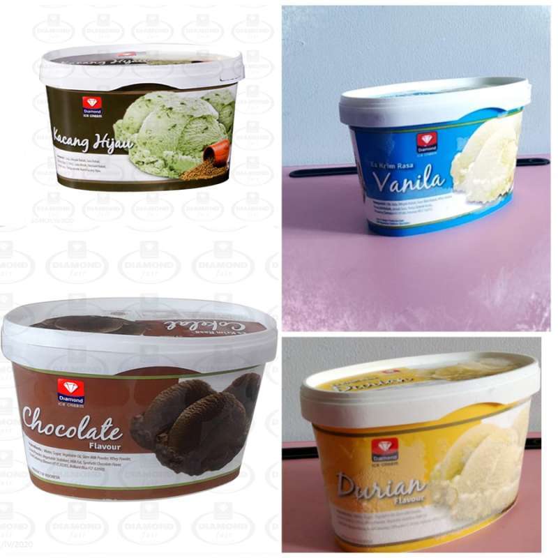 Jual Diamond ice cream es krim 700 ml 700ml di Seller The Only Moon ...