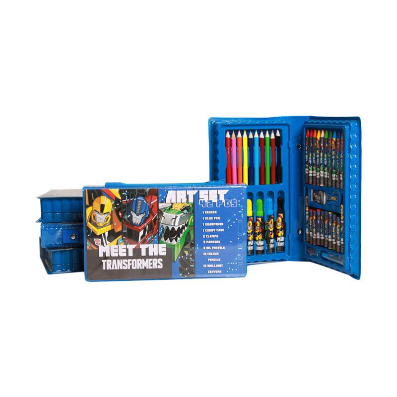 Jual Adinata Transformer Art Set Alat Mewarnai Crayon - Biru [42 pcs ...