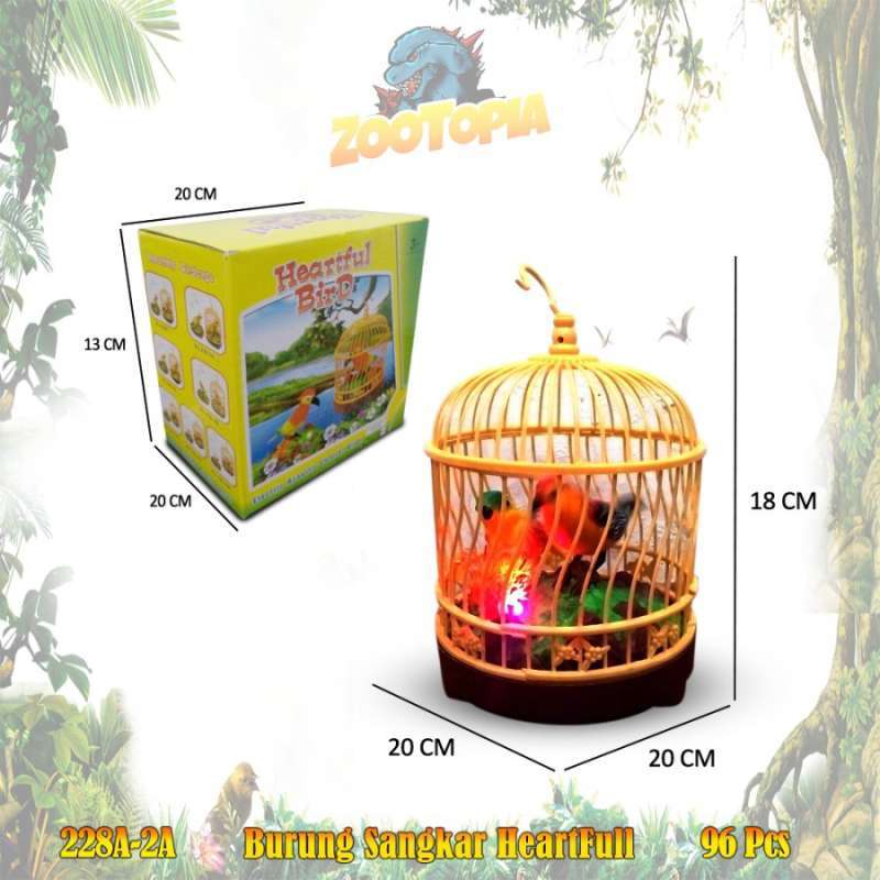 Jual Heartful Bird - Mainan Burung Dalam Sangkar Mini Di Seller Laiqa ...