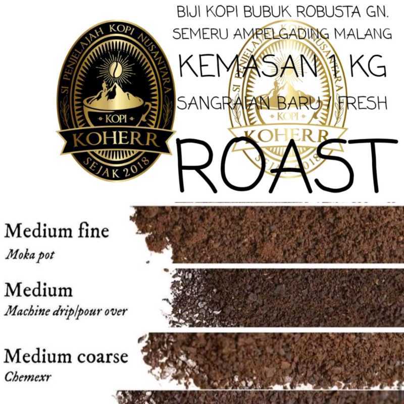 Jual Biji Kopi Bubuk Robusta Gn. Semeru Ampelgading Malang JATIM 1kg 1 ...