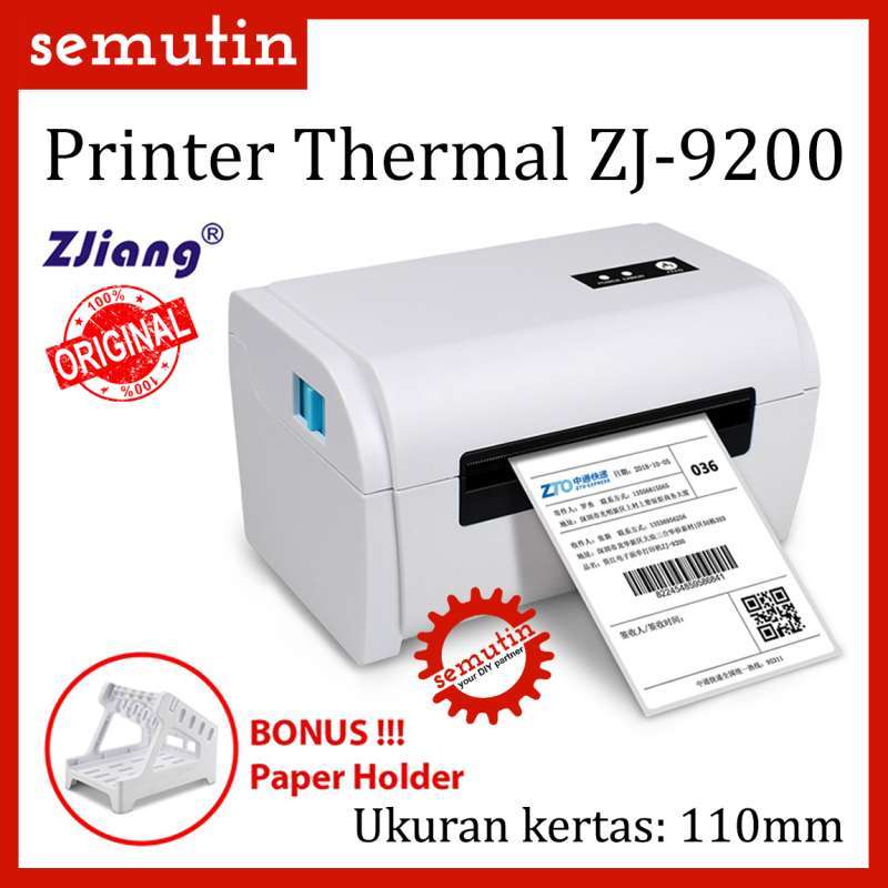 Jual Printer Thermal 110mm Zjiang ZJ-9200 USB ORIGINAL - Cetak Resi A6 ... Jual Printer Thermal 110mm Zjiang ZJ-9200 USB ORIGINAL - Cetak Resi A6 ...