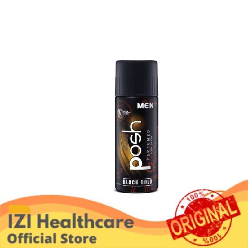 Jual POSH MEN BODY SPRAY BLACK GOLD 150ML - IZI Healthcare di Seller ...