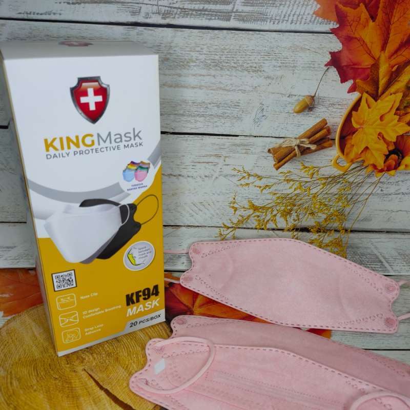 Jual Masker KF94 KING MASK Warna Pastel Premium Mask 1 Box 20 Pcs ...