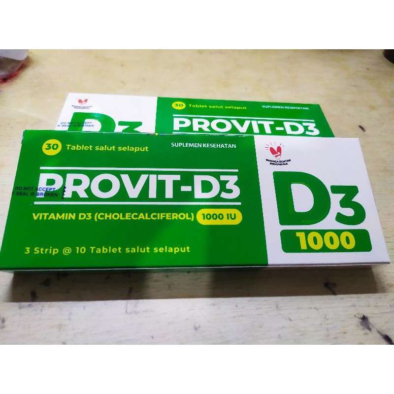 Jual Provit D3 1000 IU 30 Tablet/Vitamin D/Suplemen Tulang/Daya Tahan ...