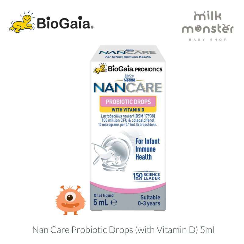 Jual Nancare Probiotic Drops With Vitamin D 5ml/probiotic vitamin bayi ...