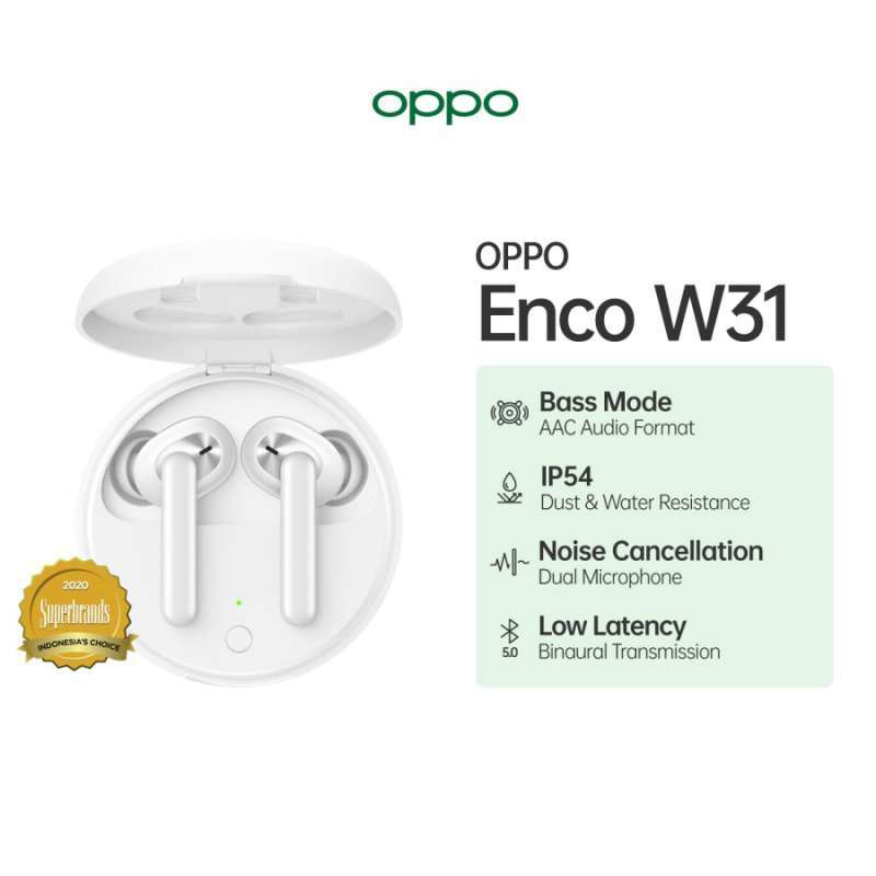 Jual Oppo Enco W31 With Binaural Low-latency Bluetooth® Transmission Di ...