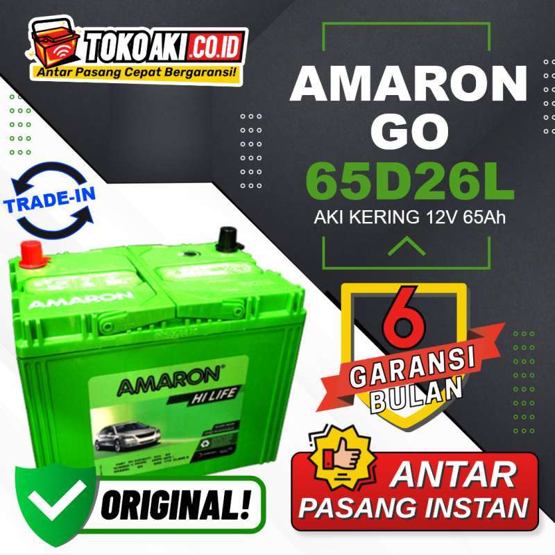 Jual Amaron Go MF 65D26L - 65Ah Aki Kering for MUX Isuzu 2017 - Now di Seller TokoAki Official ...