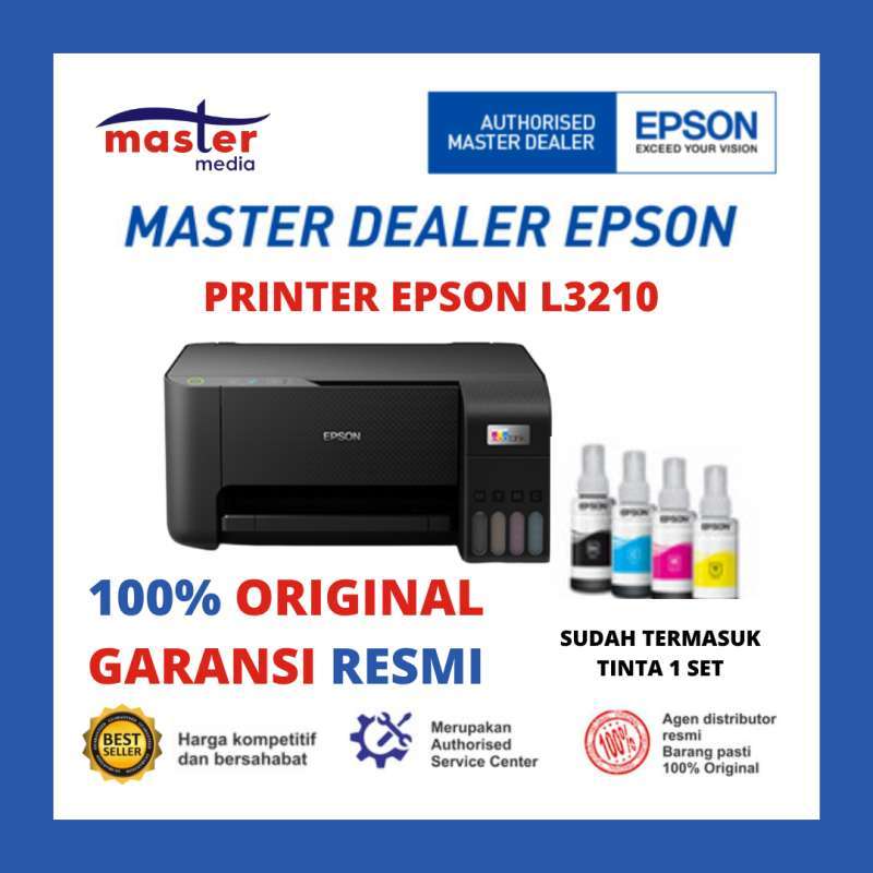 Jual Epson Ecotank L3210 A4 All-in-one Ink Tank Printer Multifungsi [print - Scan - Copy] Di ...