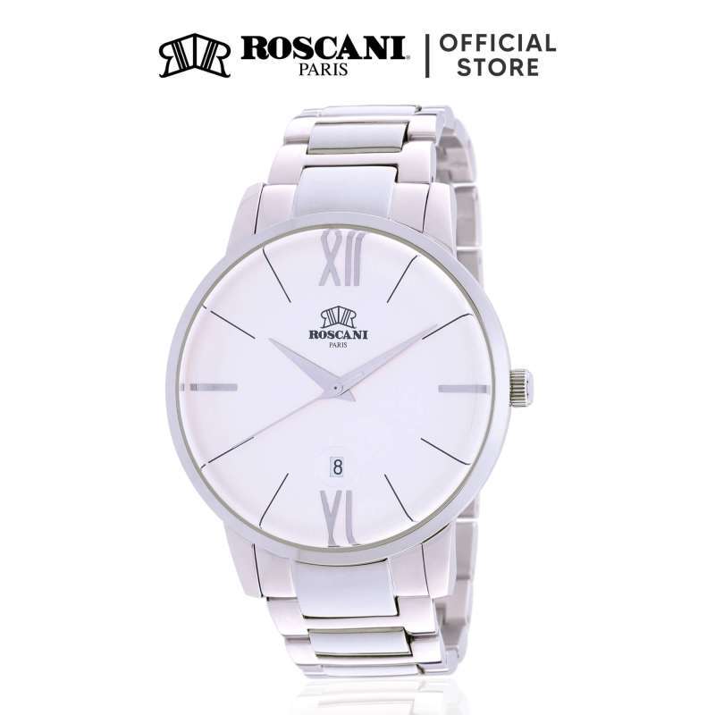 Jual Roscani Ryker 433 (Raised Curve Crystal) Bracelet Men Watch di ...