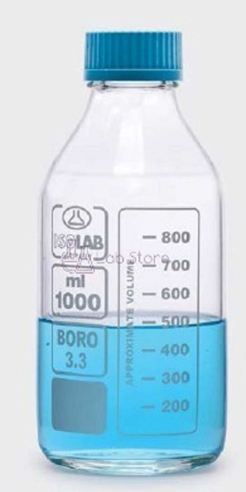 Jual Laboratory Bottle Borosilicate 1000 Ml Clear Lab Botol | Isolab di ...