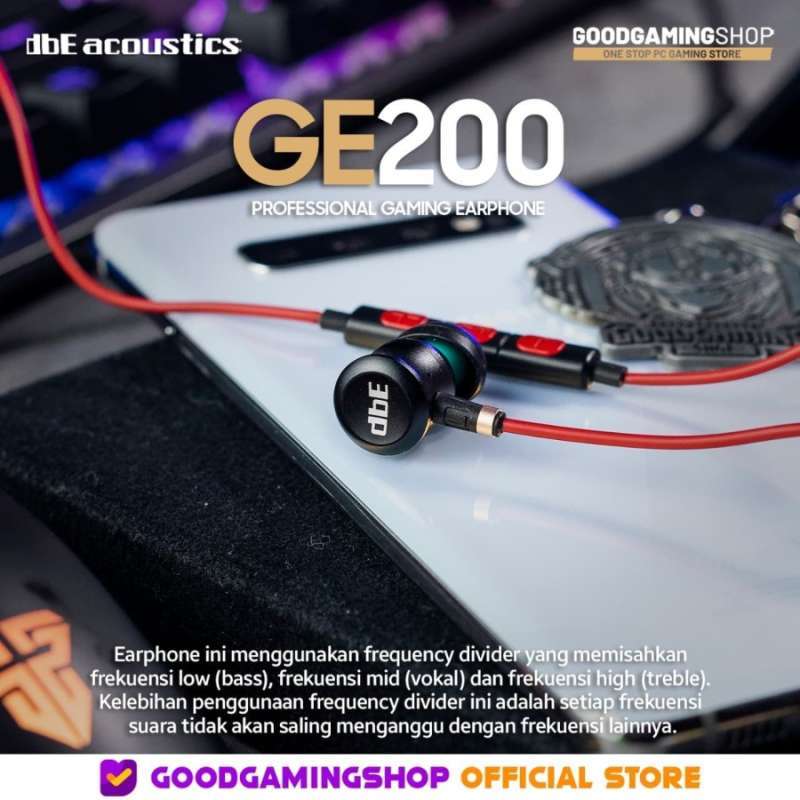 Jual dbE Acoustic GE200 - Gaming Earphone di Seller GOOD GAMING SHOP ...