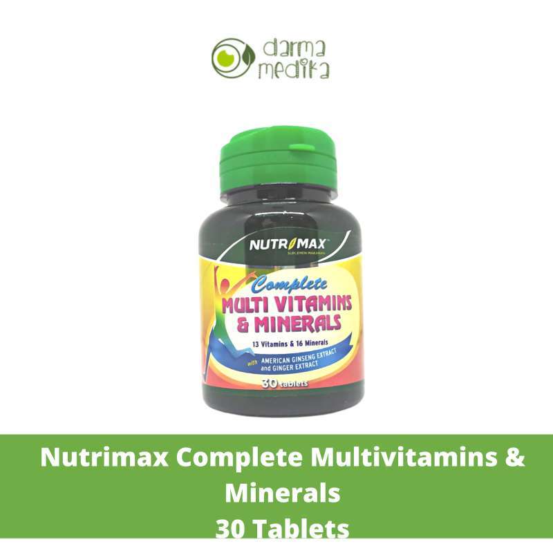 Jual Nutrimax Complete Multivitamins And Minerals 30 Tablet Di Seller