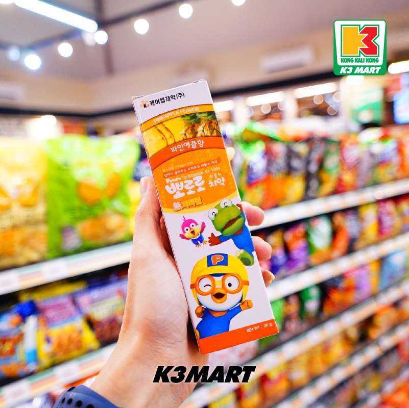 Jual Pororo Toothpaste For Kids Pineapple Flavour 90gr di Seller K3MART ...