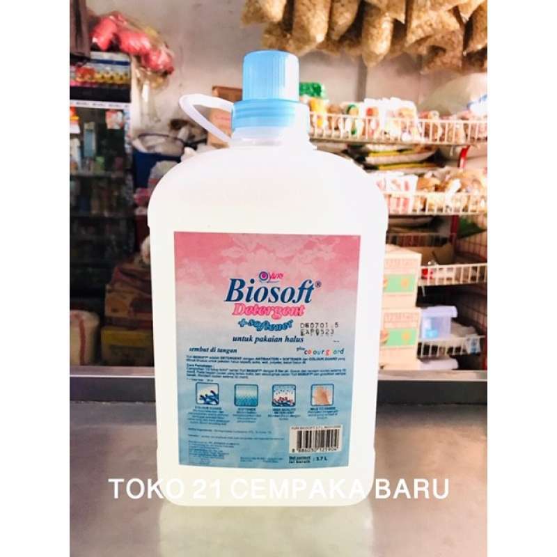 Jual Yuri Biosoft Detergent + Softener Jerigen 3.7 Liter | Deterjen ...