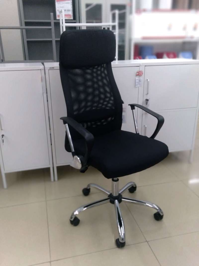 Promo Kursi Kantor Informa Clinton Hitam Black Kursi Kerja Kursi ...