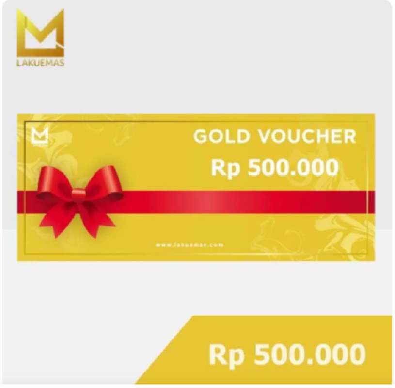Jual Voucher Fisik LakuEmas 500.000 (Lima Ratus Ribu) Rupiah di Seller ...