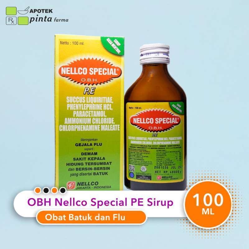 Jual OBH Nellco Special PE Sirup 100 ml di Seller Apotek Pinta Farma ...