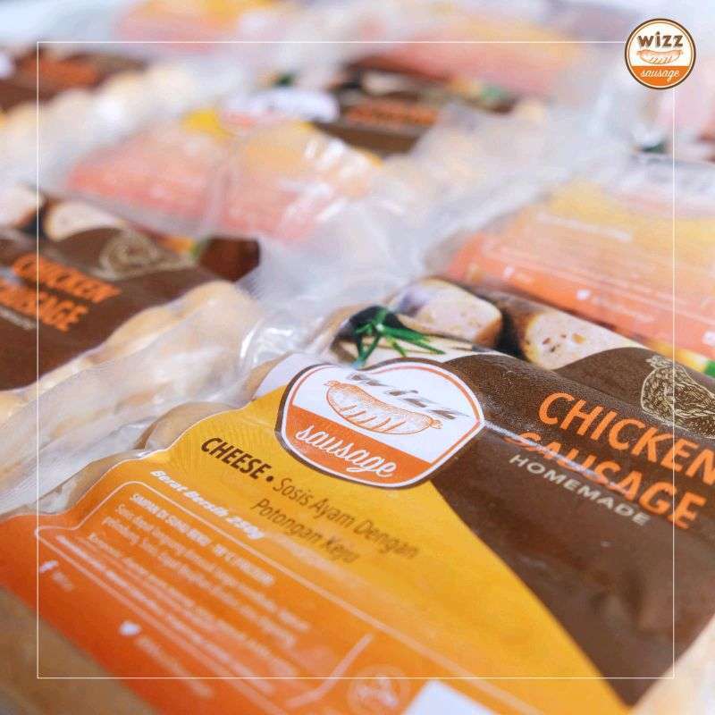 Jual Sosis Ayam Premium Rasa Cheese WIZZ Sausage di Seller Meraki Cipta ...