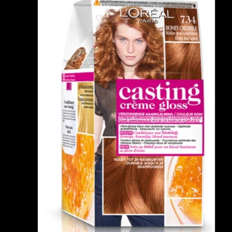 Jual L'Oreal Paris Casting Creme Gloss Semi-Permanent Hair Dye - 734 HC ...