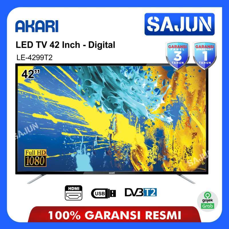 Jual Akari LED TV 42 Inch 4299T2 Full HD Digital TV LE-4299T2 di Seller ...