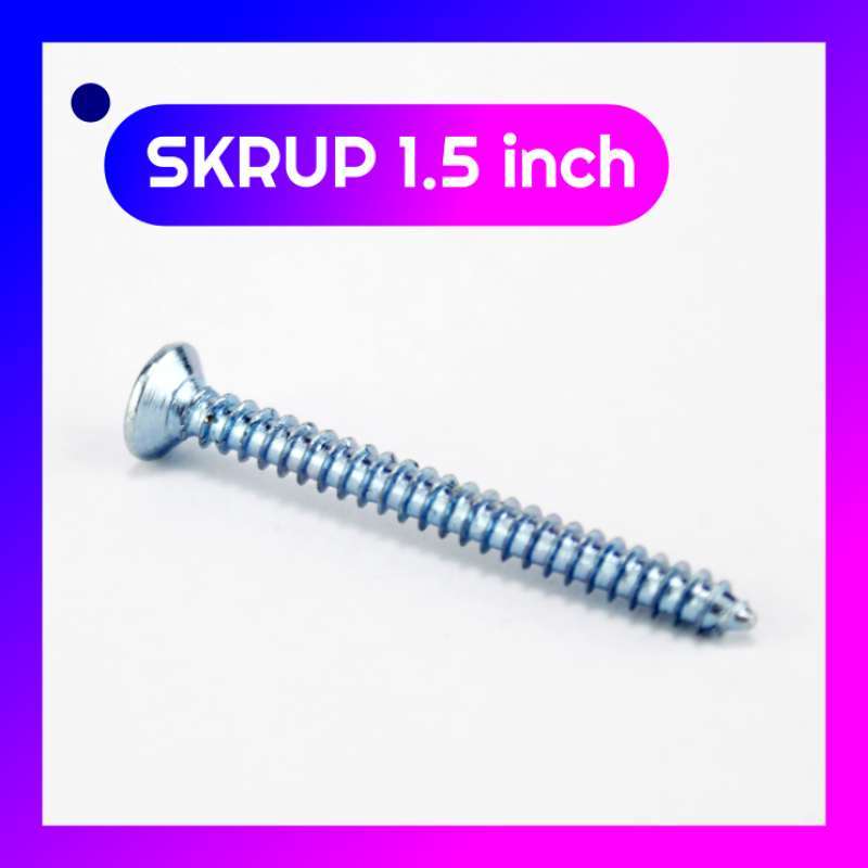 Jual Skrup Furnitur isi 100 Pcs / Sekrup uk. 1.5 Inch (3.5 cm) / Skrup ...