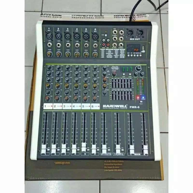 Promo Power Mixer Audio Hardwell Pmr6 Pmr 6 Original Usb Bluetooth ...