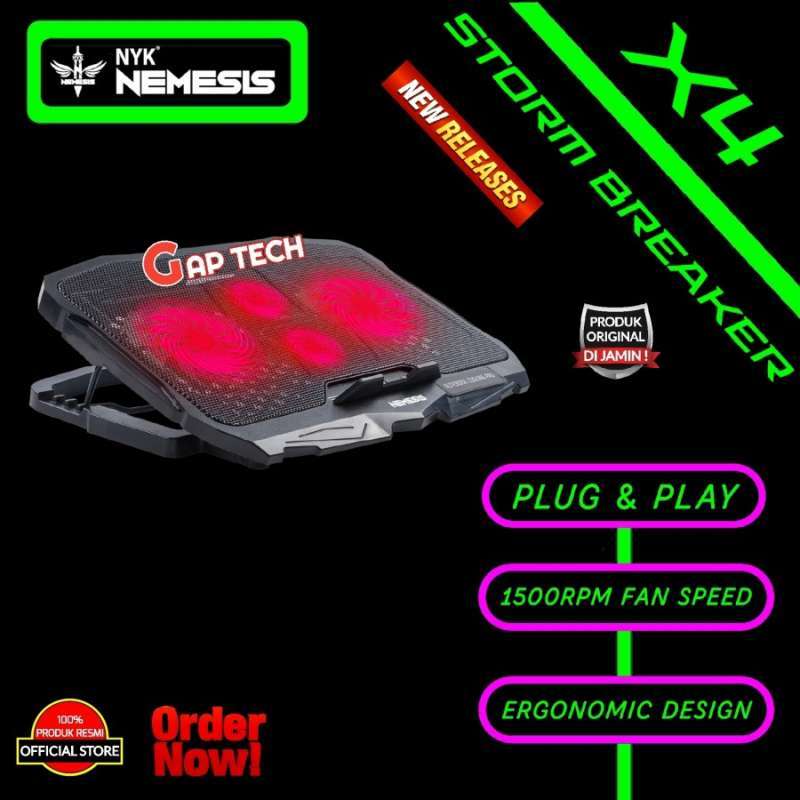 Promo NYK Nemesis X4 / X4 Storm Breaker Gaming Cooling Pad / Cooling ...