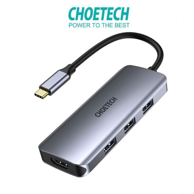 Jual Choetech Usb Type C Adapter Hub Dongle 7 In 1 Hdmi 4k + Card ...