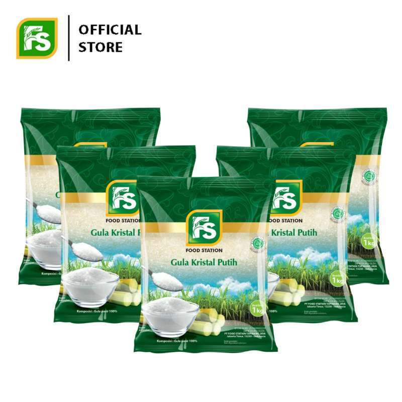 Jual FS Gula Pasir - Hijau [5 pcs @ 1 kg] di Seller FOOD STATION ...