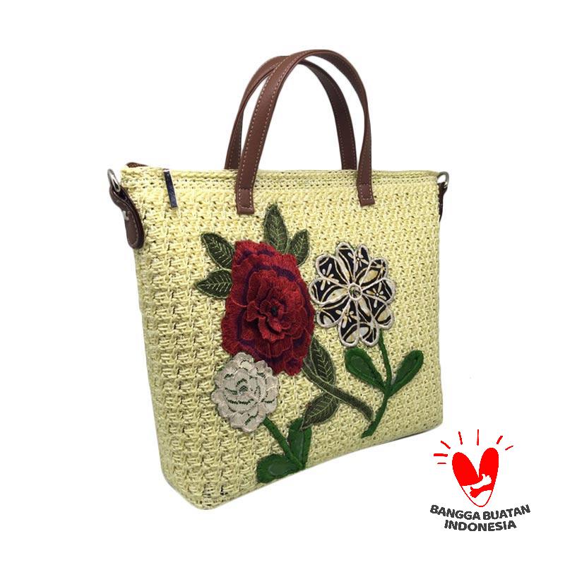 Jual Rajutan Nyonya Rajut Bunga Mawar Tote Bag Wanita Di Seller Rajutan ...