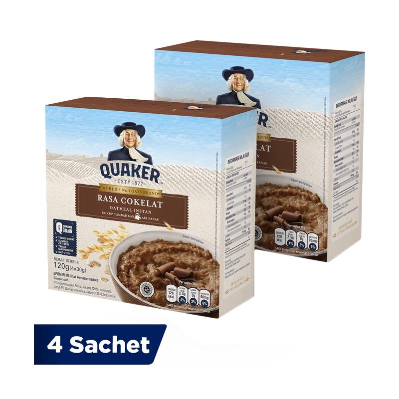 Jual Groceries - Quaker Oatmeal Cokelat Box 4 Sachets - Twin Pack di ...