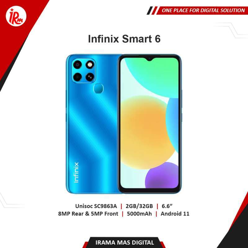 Jual Infinix Smart 6 - 2GB/32GB - HEART OF OCEAN di Seller Irama Mas ...