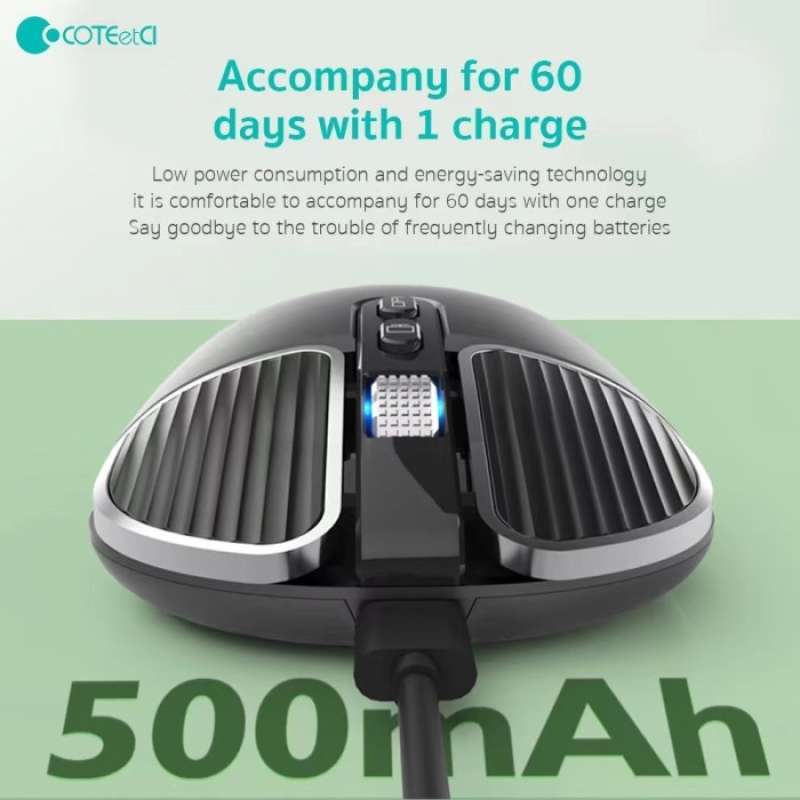 Jual Mouse Wireless Beetle Dual Mode Mouse Original Coteetci - Black Di ...