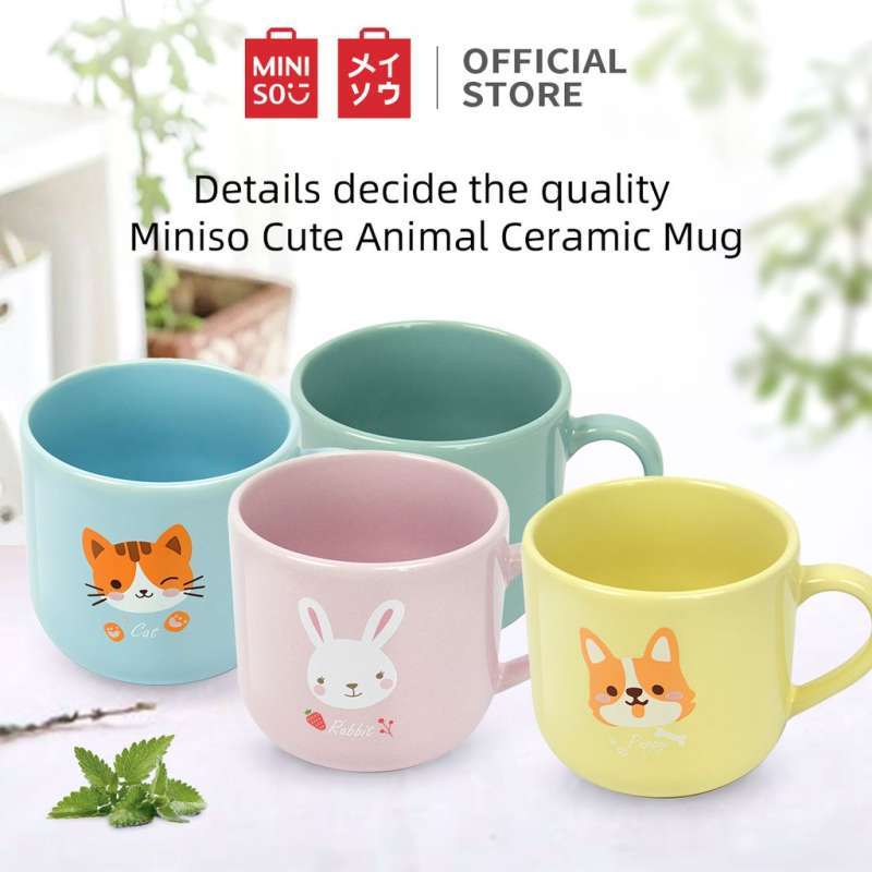 Jual Miniso Cangkir Keramik Mug Gelas Lucu Gelas Ceramic Minum Susu ...