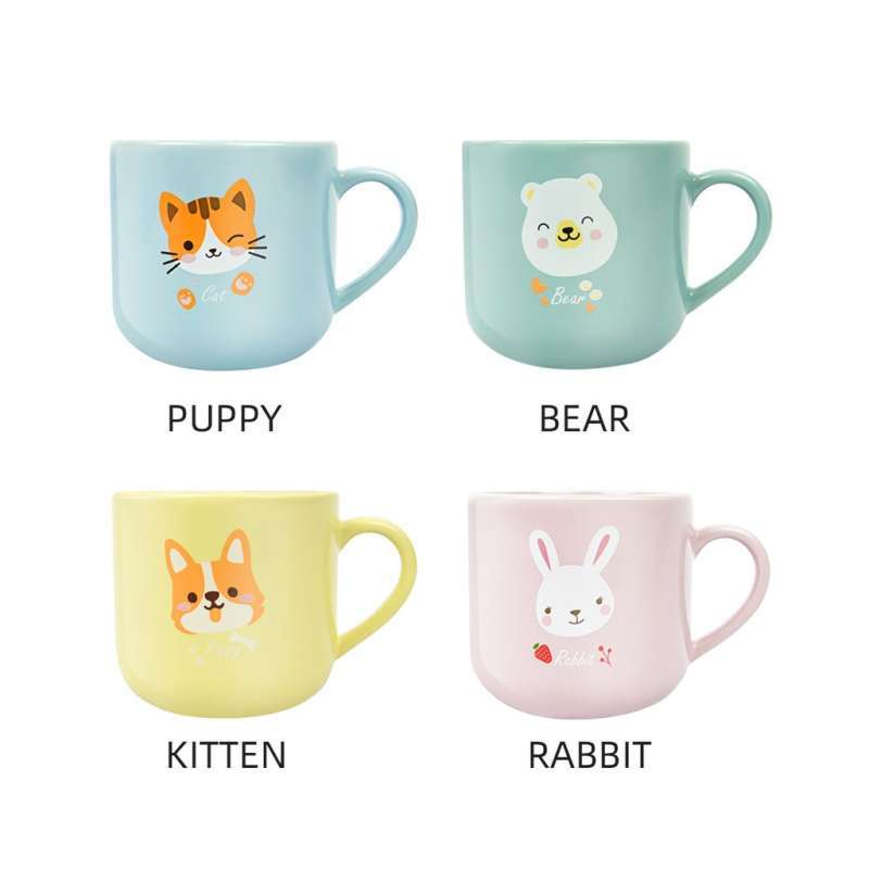 Jual Miniso Cangkir Keramik Mug Gelas Lucu Gelas Ceramic Minum Susu ...