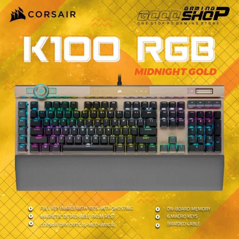 Jual CORSAIR K100 RGB Optical-Mechanical Gaming Keyboard - Midnight ...