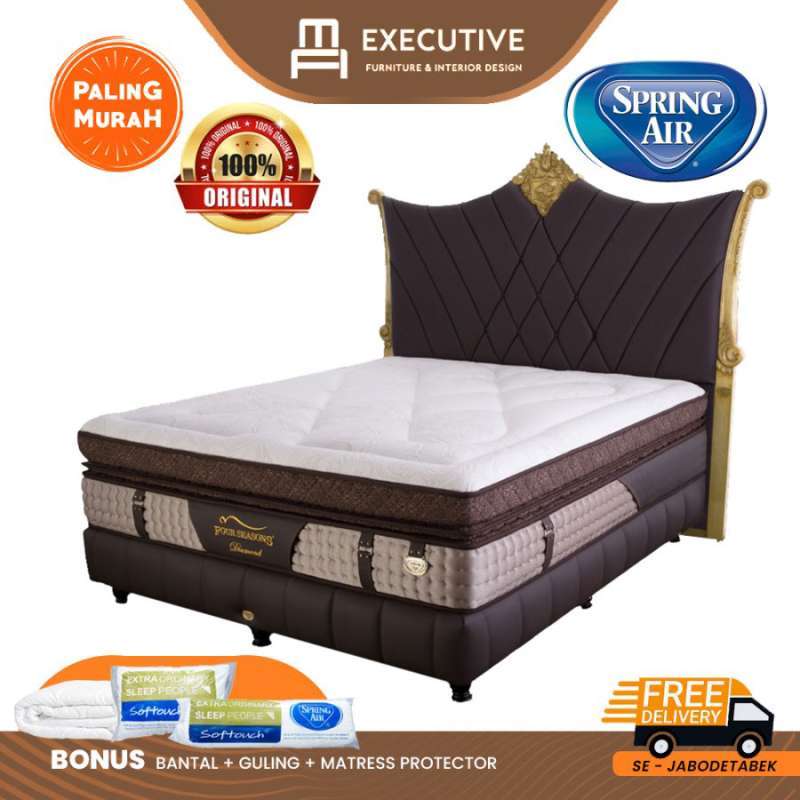 Jual FULL SET Kasur Spring Air Spring bed Four Seasons DIAMOND - 120 X ...
