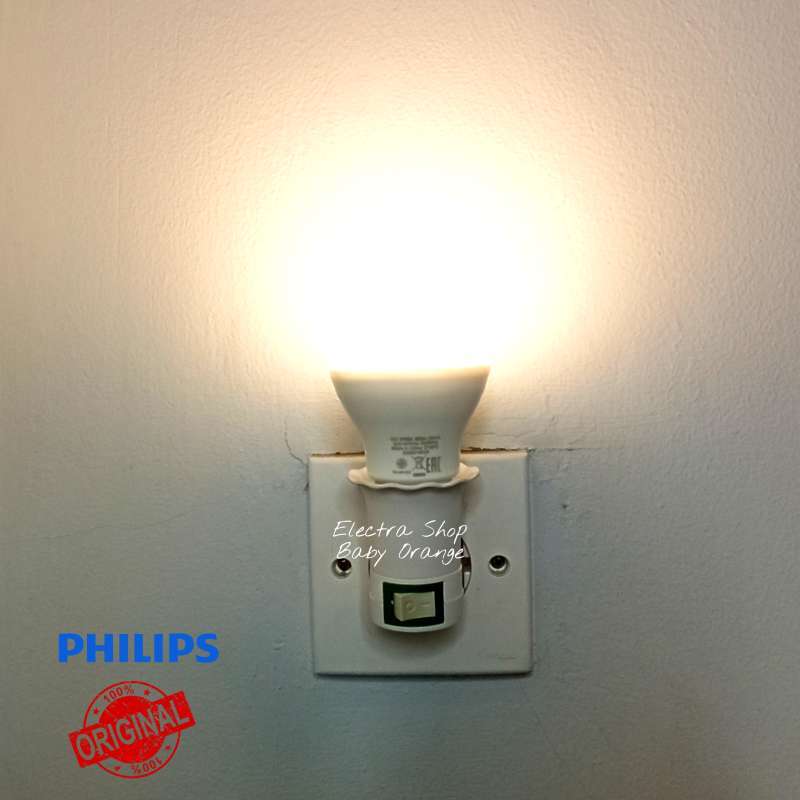 Promo Lampu Tidur Philips Led Warm White Fitting Colok On Off Kuning 3 ...