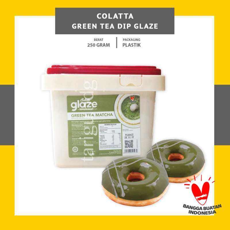 Jual Colatta Green Tea Dip Glaze 250gr - Topping Donat - Toping Pisang ...