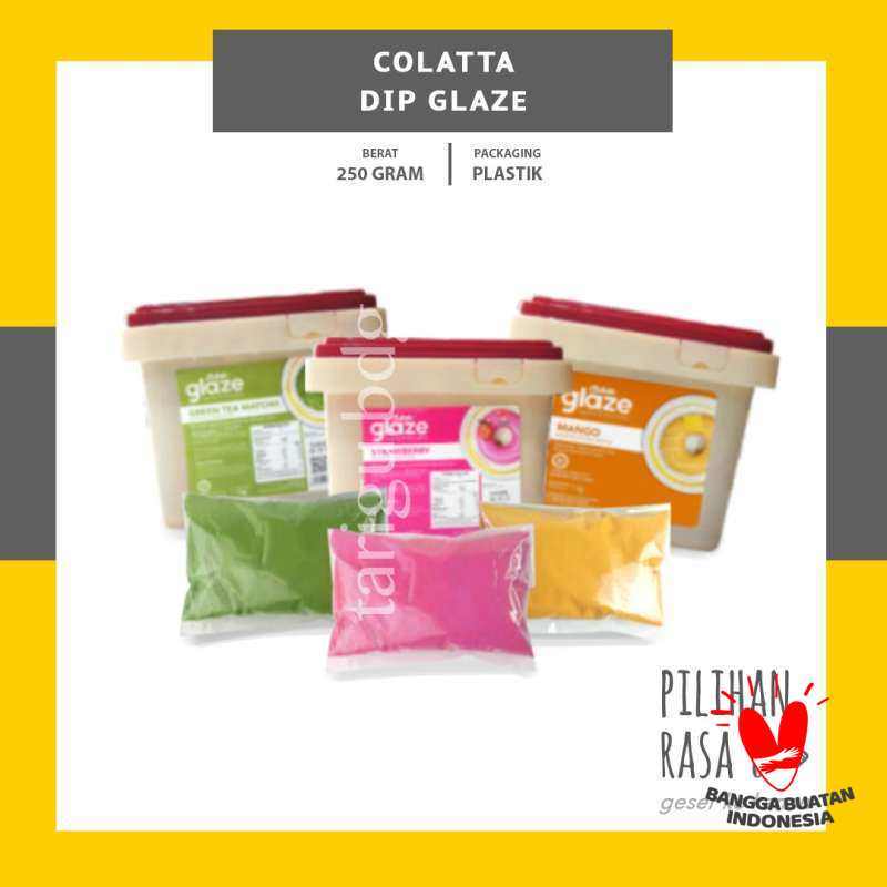 Jual Colatta Green Tea Dip Glaze 250gr - Topping Donat - Toping Pisang ...