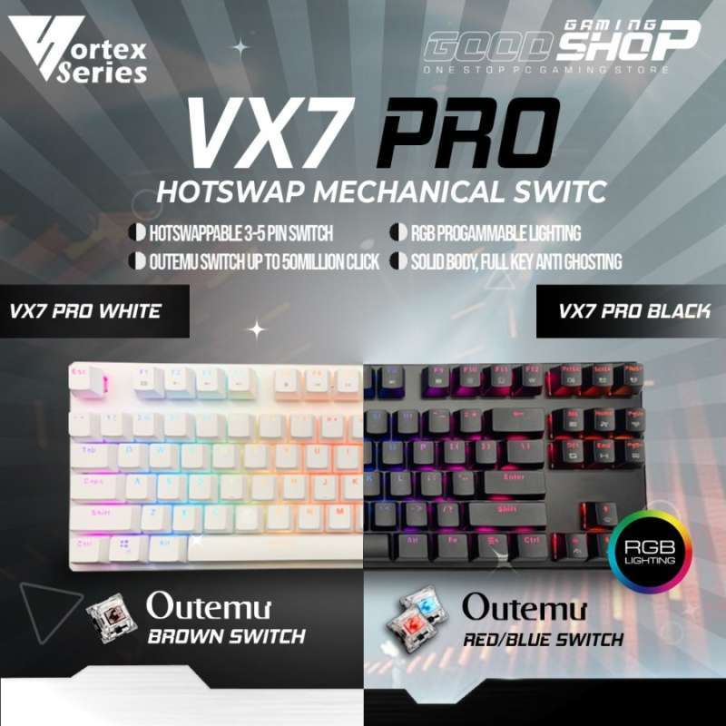Jual VORTEX VX7 PRO Mechanical Keyboard - Gaming Keyboard - Outemu ...