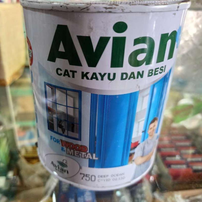 Promo Avian Cat Minyak Kayu Dan Besi 1 Kg - 750 Deep Ocean - Biru Tua ...
